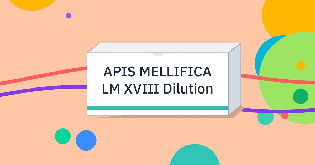 Symbolbild: Packung mit der Aufschrift APIS MELLIFICA LM XVIII Dilution (PZN 02667702) – Verfügbarkeit und Bezug in Apotheken in Frankfurt am Main
