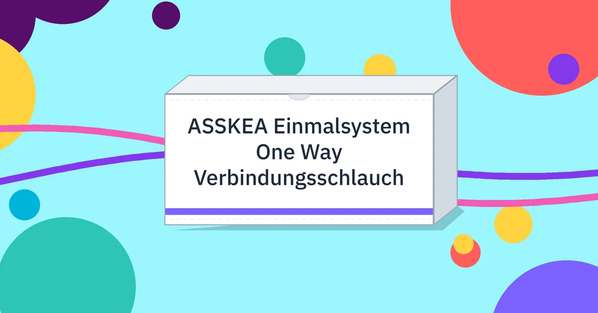 Symbolbild: Packung mit der Aufschrift ASSKEA Einmalsystem One Way Verbindungsschlauch (PZN 05354961) – Verfügbarkeit und Bezug in Apotheken in Frankfurt am Main