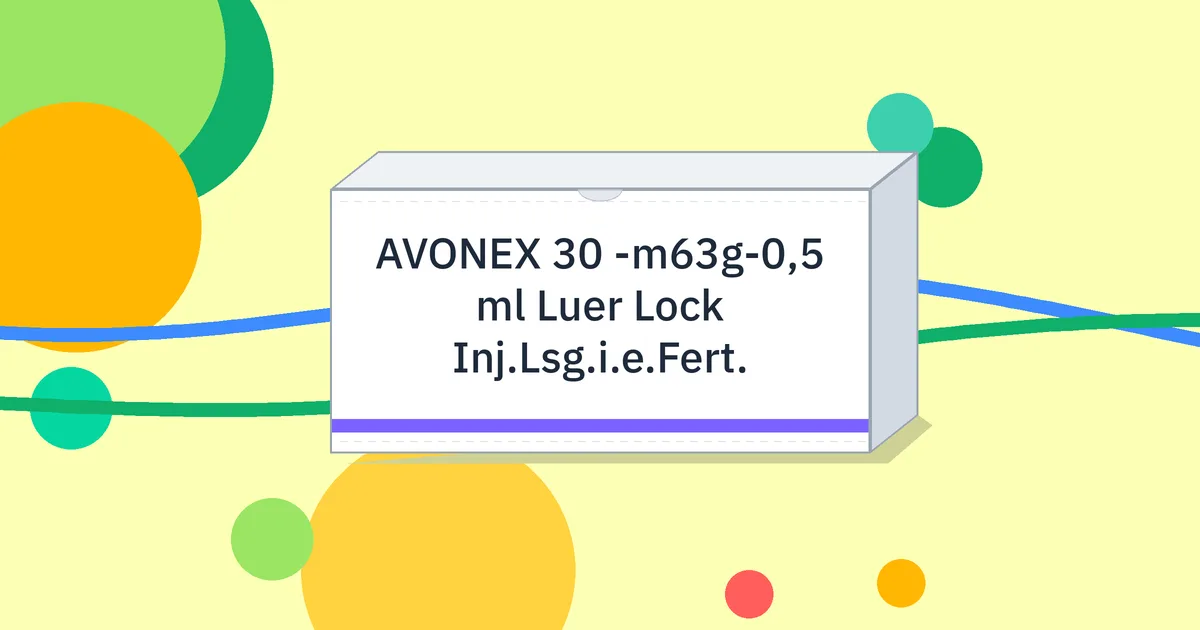 Symbolbild: Packung mit der Aufschrift AVONEX 30 -m63g-0,5 ml Luer Lock Inj.Lsg.i.e.Fert. (PZN 17526232) – Verfügbarkeit und Bezug in Apotheken in Frankfurt am Main