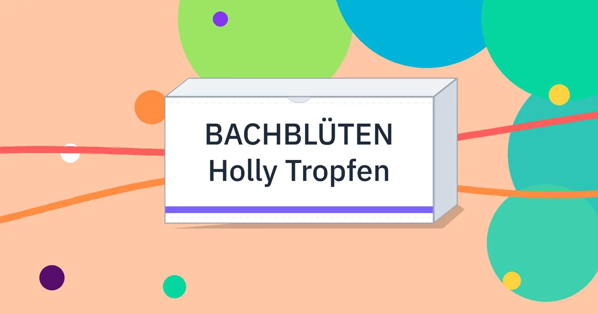 Symbolbild: Packung mit der Aufschrift BACHBLÜTEN Holly Tropfen (PZN 08733676) – Verfügbarkeit und Bezug in Apotheken in Frankfurt am Main