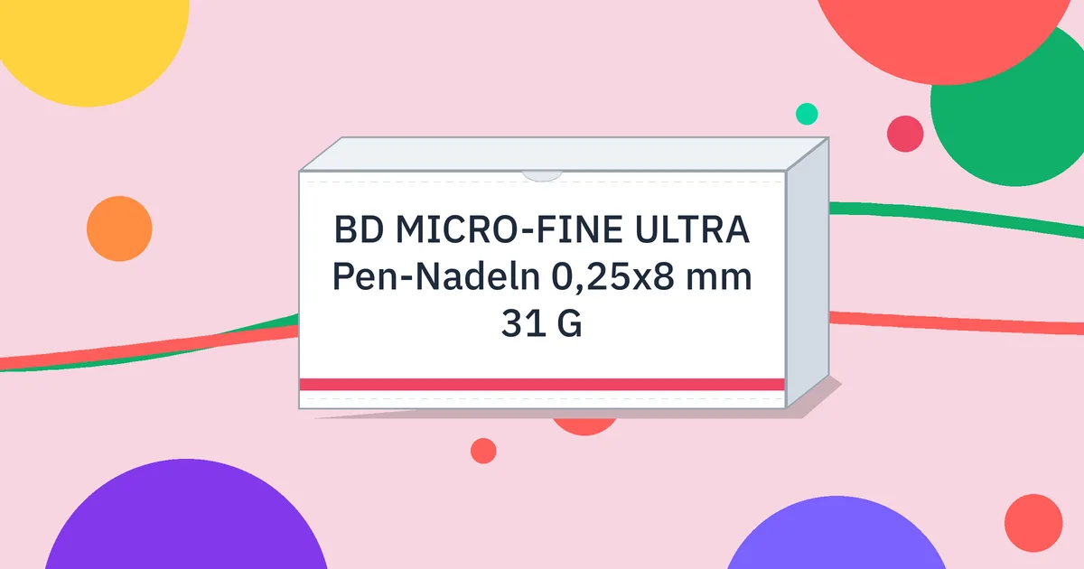 Symbolbild: Packung mit der Aufschrift BD MICRO-FINE ULTRA Pen-Nadeln 0,25x8 mm 31 G (PZN 11868813) – Verfügbarkeit und Bezug in Apotheken in Frankfurt am Main