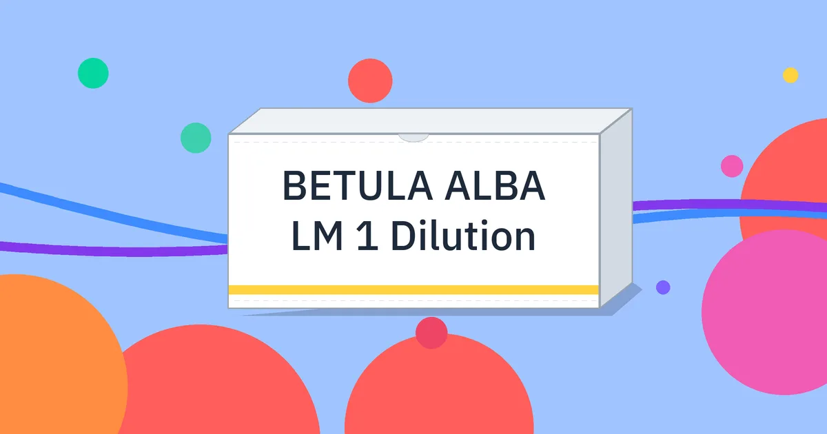 Symbolbild: Packung mit der Aufschrift BETULA ALBA LM 1 Dilution (PZN 12793678) – Verfügbarkeit und Bezug in Apotheken in Frankfurt am Main