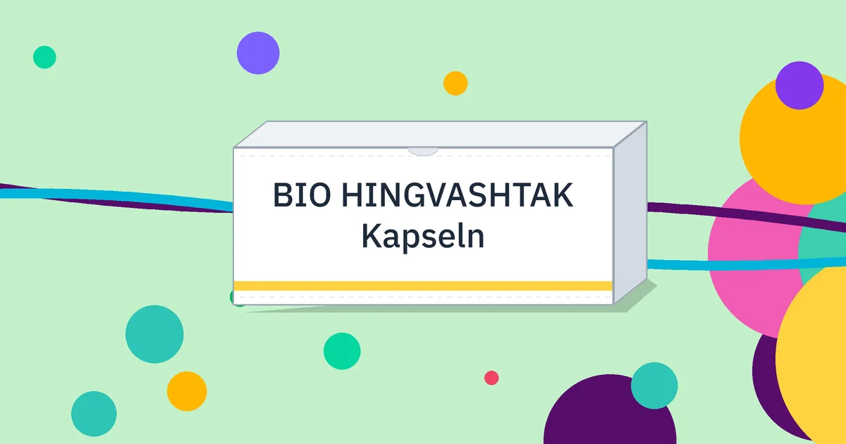 Symbolbild: Packung mit der Aufschrift BIO HINGVASHTAK Kapseln (PZN 16718610) – Verfügbarkeit und Bezug in Apotheken in Frankfurt am Main