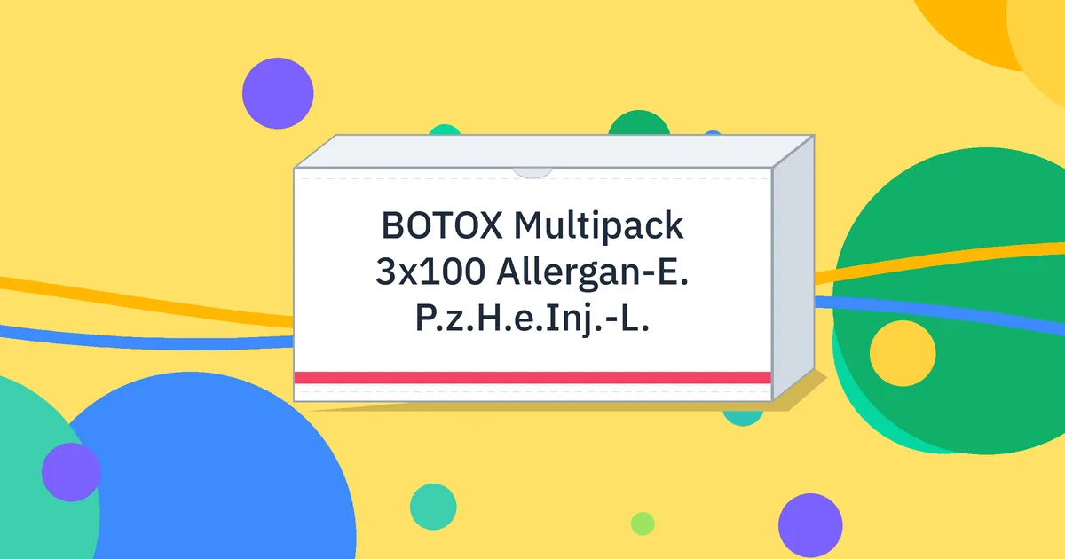 Symbolbild: Packung mit der Aufschrift BOTOX Multipack 3x100 Allergan-E. P.z.H.e.Inj.-L. (PZN 19753073) – Verfügbarkeit und Bezug in Apotheken in Frankfurt am Main