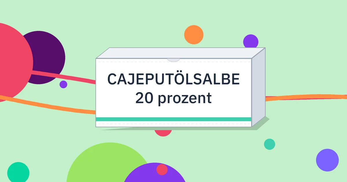 Symbolbild: Packung mit der Aufschrift CAJEPUTÖLSALBE 20 prozent (PZN 18359894) – Verfügbarkeit und Bezug in Apotheken in Frankfurt am Main