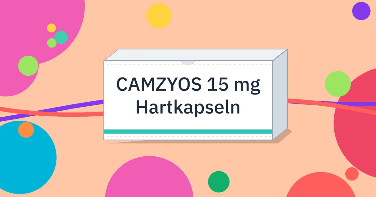 Symbolbild: Packung mit der Aufschrift CAMZYOS 15 mg Hartkapseln (PZN 18030421) – Verfügbarkeit und Bezug in Apotheken in Frankfurt am Main