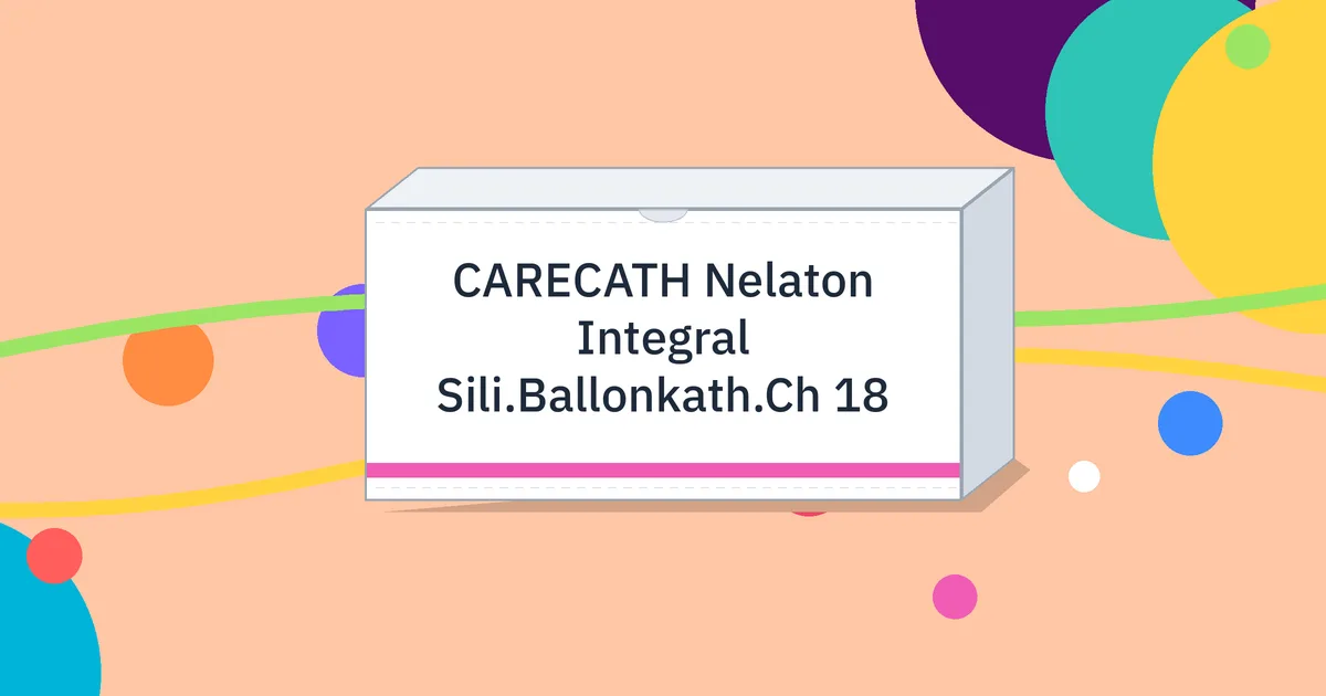 Symbolbild: Packung mit der Aufschrift CARECATH Nelaton Integral Sili.Ballonkath.Ch 18 (PZN 10198061) – Verfügbarkeit und Bezug in Apotheken in Frankfurt am Main