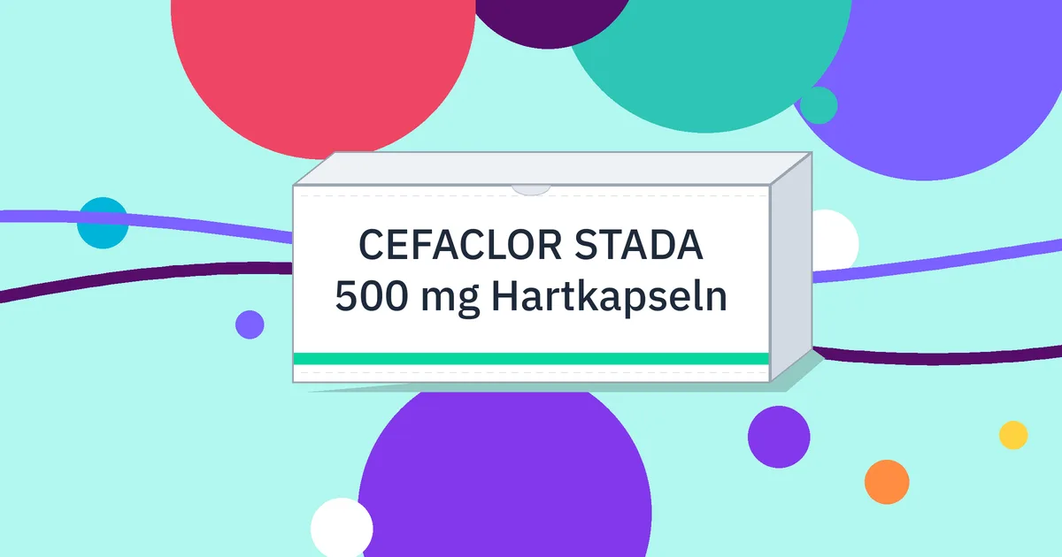 Symbolbild: Packung mit der Aufschrift CEFACLOR STADA 500 mg Hartkapseln (PZN 08693497) – Verfügbarkeit und Bezug in Apotheken in Frankfurt am Main