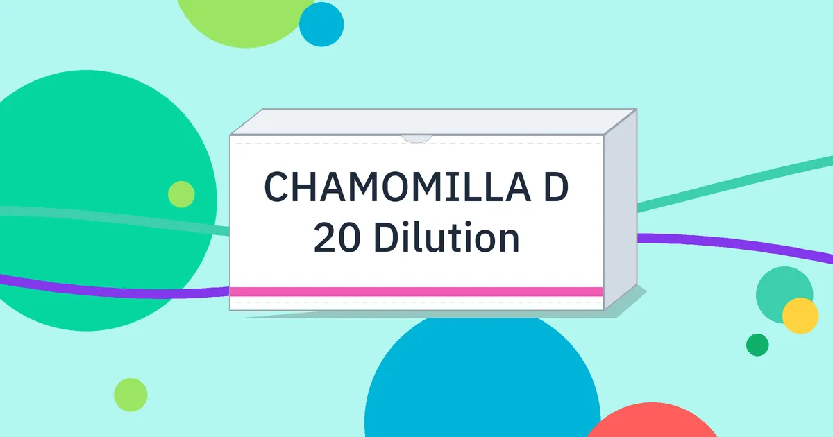Symbolbild: Packung mit der Aufschrift CHAMOMILLA D 20 Dilution (PZN 04211610) – Verfügbarkeit und Bezug in Apotheken in Frankfurt am Main