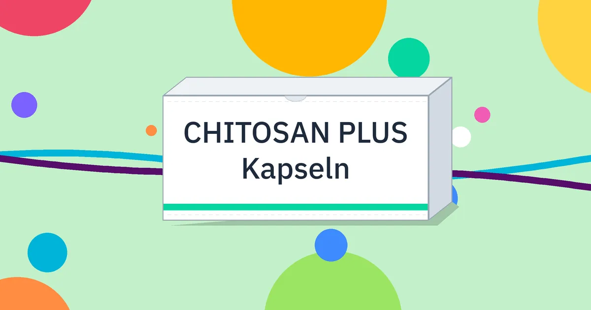 Symbolbild: Packung mit der Aufschrift CHITOSAN PLUS Kapseln (PZN 06949892) – Verfügbarkeit und Bezug in Apotheken in Frankfurt am Main