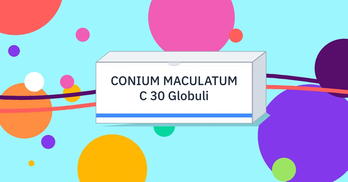 Symbolbild: Packung mit der Aufschrift CONIUM MACULATUM C 30 Globuli (PZN 14052762) – Verfügbarkeit und Bezug in Apotheken in Frankfurt am Main