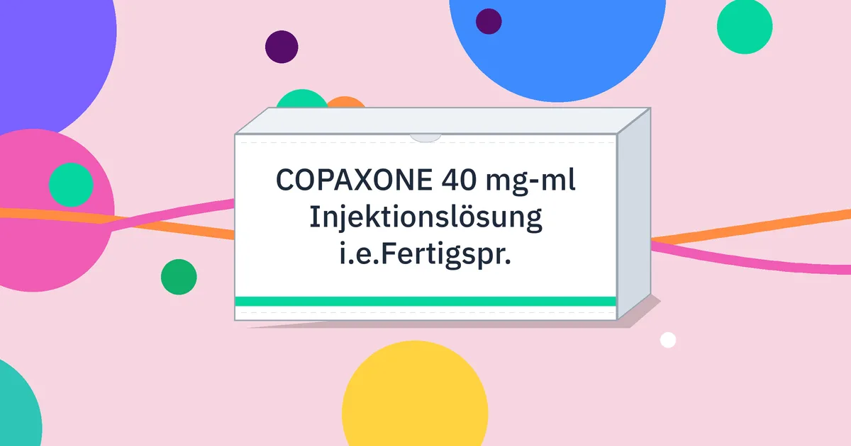 Symbolbild: Packung mit der Aufschrift COPAXONE 40 mg-ml Injektionslösung i.e.Fertigspr. (PZN 12388386) – Verfügbarkeit und Bezug in Apotheken in Frankfurt am Main