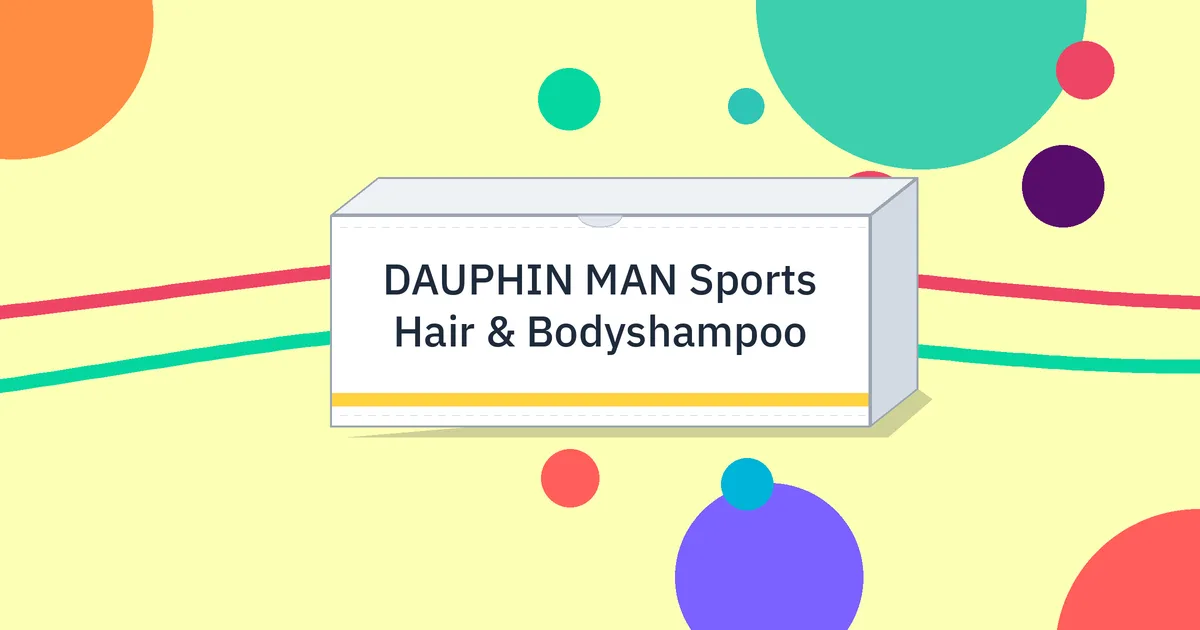 Symbolbild: Packung mit der Aufschrift DAUPHIN MAN Sports Hair & Bodyshampoo (PZN 13858747) – Verfügbarkeit und Bezug in Apotheken in Frankfurt am Main