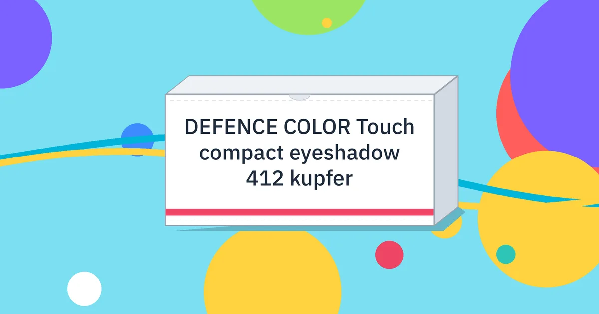 Symbolbild: Packung mit der Aufschrift DEFENCE COLOR Touch compact eyeshadow 412 kupfer (PZN 11891999) – Verfügbarkeit und Bezug in Apotheken in Frankfurt am Main