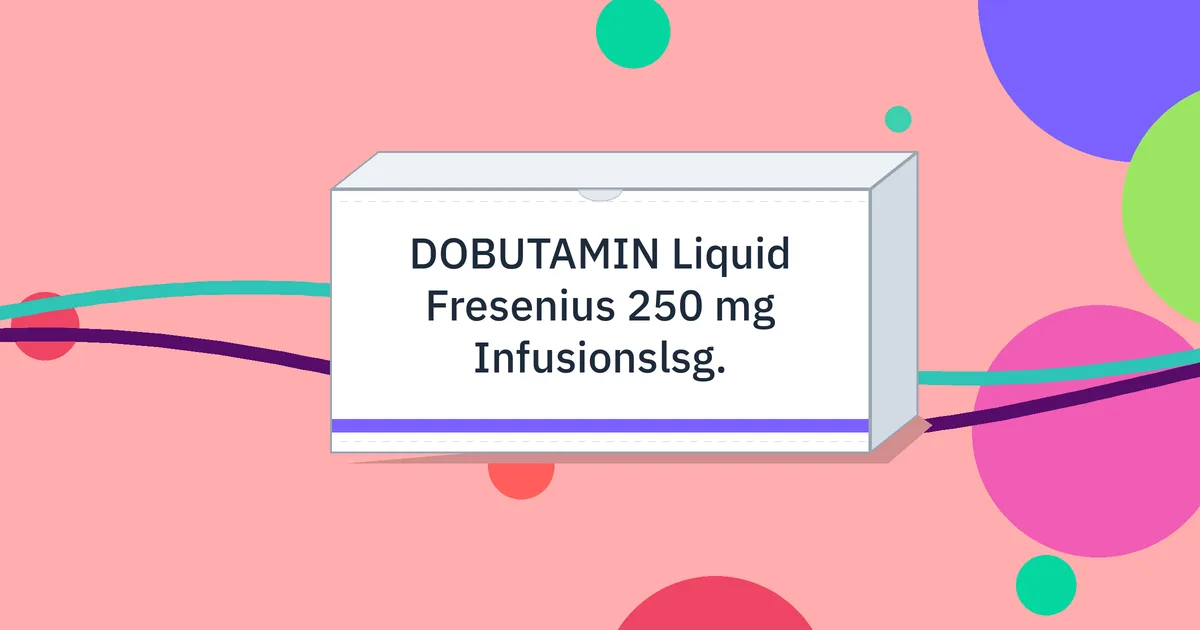 Symbolbild: Packung mit der Aufschrift DOBUTAMIN Liquid Fresenius 250 mg Infusionslsg. (PZN 00557027) – Verfügbarkeit und Bezug in Apotheken in Frankfurt am Main