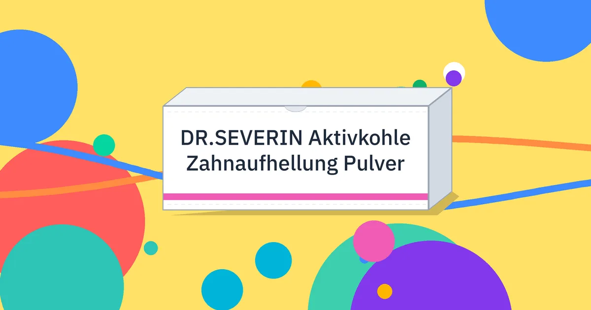 Symbolbild: Packung mit der Aufschrift DR.SEVERIN Aktivkohle Zahnaufhellung Pulver (PZN 14217281) – Verfügbarkeit und Bezug in Apotheken in Frankfurt am Main