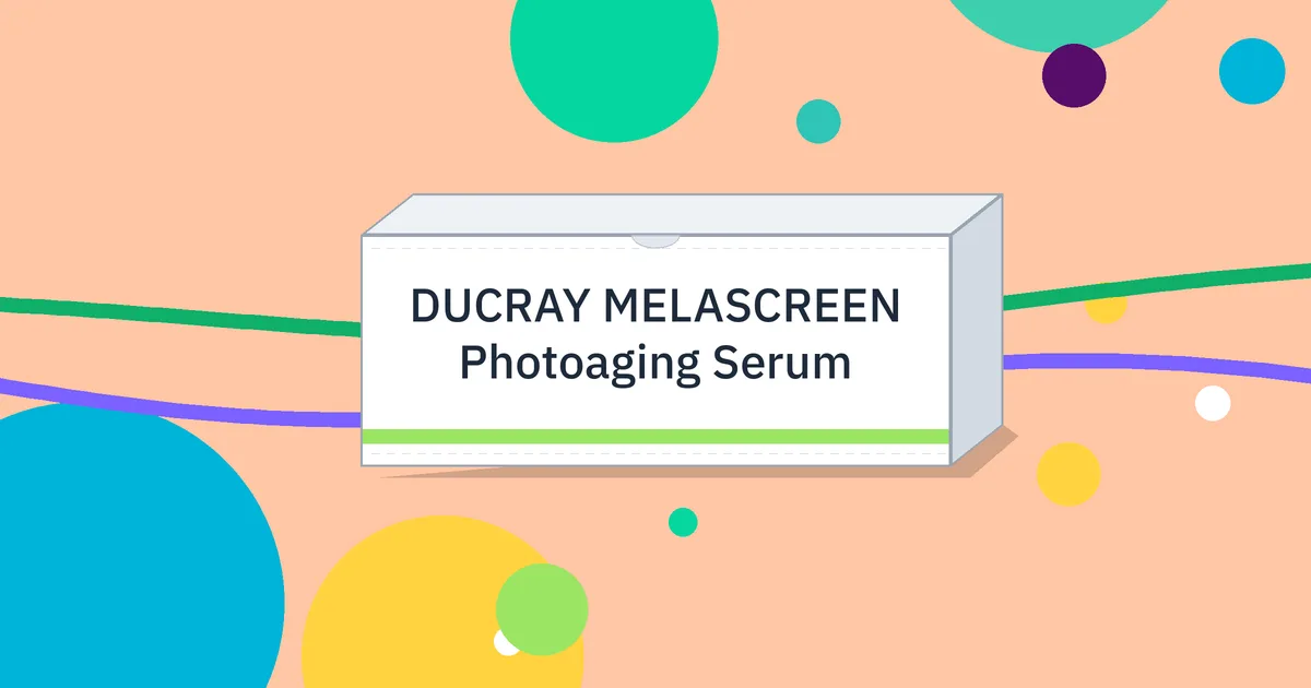 Symbolbild: Packung mit der Aufschrift DUCRAY MELASCREEN Photoaging Serum (PZN 13984096) – Verfügbarkeit und Bezug in Apotheken in Frankfurt am Main