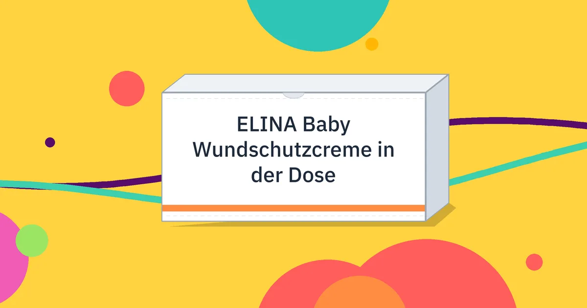Symbolbild: Packung mit der Aufschrift ELINA Baby Wundschutzcreme in der Dose (PZN 19341086) – Verfügbarkeit und Bezug in Apotheken in Frankfurt am Main