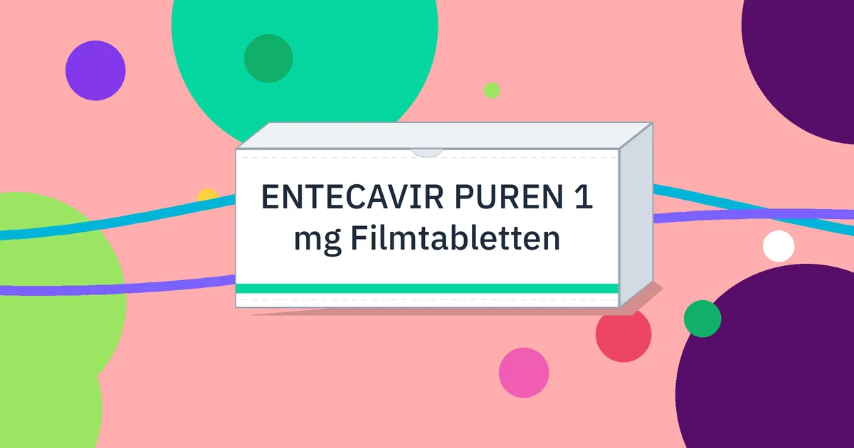 Symbolbild: Packung mit der Aufschrift ENTECAVIR PUREN 1 mg Filmtabletten (PZN 17867223) – Verfügbarkeit und Bezug in Apotheken in Frankfurt am Main