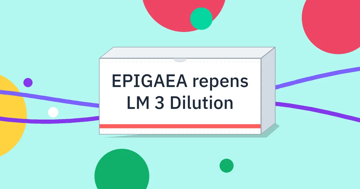 Symbolbild: Packung mit der Aufschrift EPIGAEA repens LM 3 Dilution (PZN 13471528) – Verfügbarkeit und Bezug in Apotheken in Frankfurt am Main