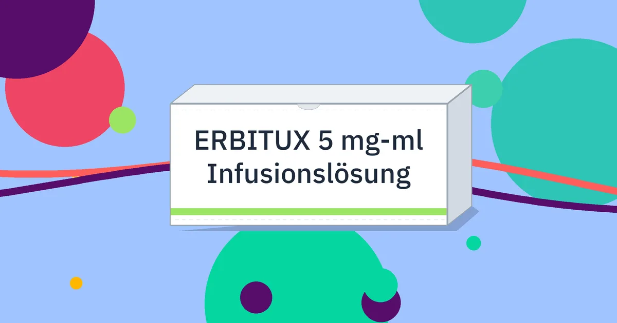 Symbolbild: Packung mit der Aufschrift ERBITUX 5 mg-ml Infusionslösung (PZN 06570000) – Verfügbarkeit und Bezug in Apotheken in Frankfurt am Main