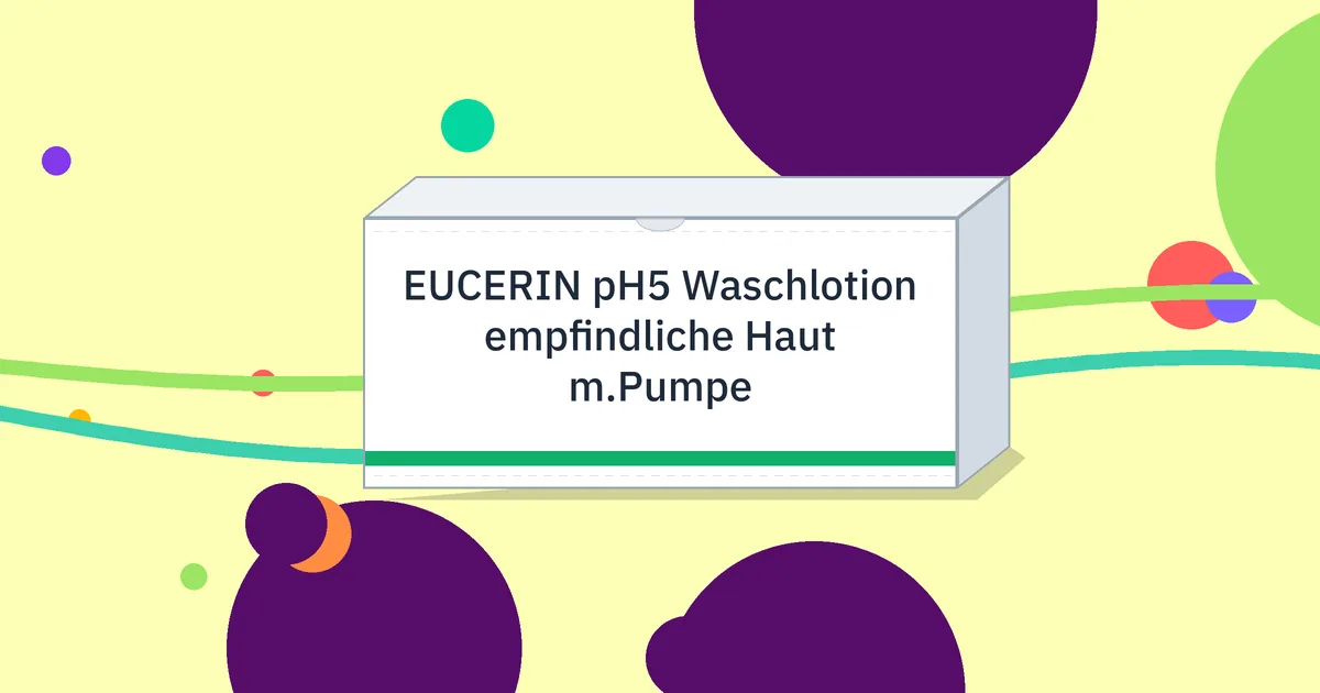 Symbolbild: Packung mit der Aufschrift EUCERIN pH5 Waschlotion empfindliche Haut m.Pumpe (PZN 13889222) – Verfügbarkeit und Bezug in Apotheken in Frankfurt am Main