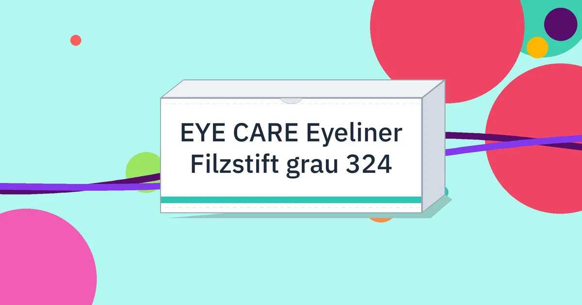 Symbolbild: Packung mit der Aufschrift EYE CARE Eyeliner Filzstift grau 324 (PZN 01157258) – Verfügbarkeit und Bezug in Apotheken in Frankfurt am Main