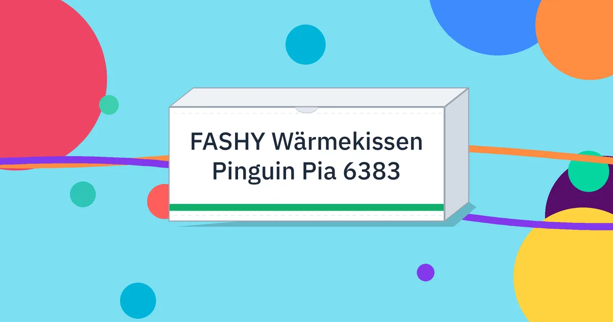 Symbolbild: Packung mit der Aufschrift FASHY Wärmekissen Pinguin Pia 6383 (PZN 10380452) – Verfügbarkeit und Bezug in Apotheken in Frankfurt am Main