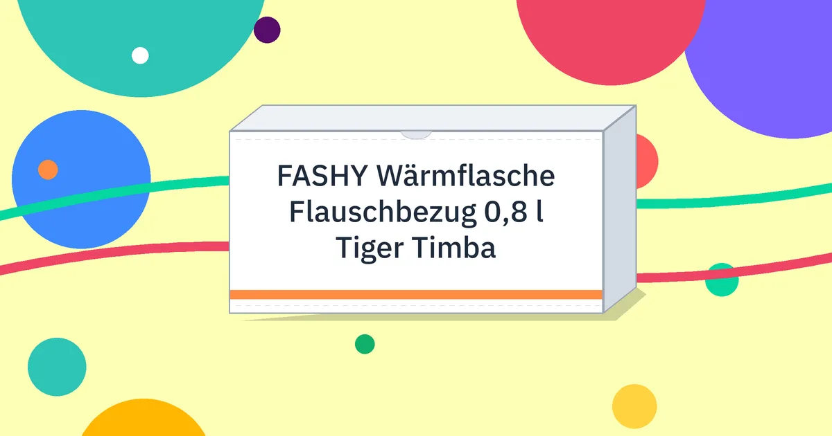 Symbolbild: Packung mit der Aufschrift FASHY Wärmflasche Flauschbezug 0,8 l Tiger Timba (PZN 20351865) – Verfügbarkeit und Bezug in Apotheken in Frankfurt am Main
