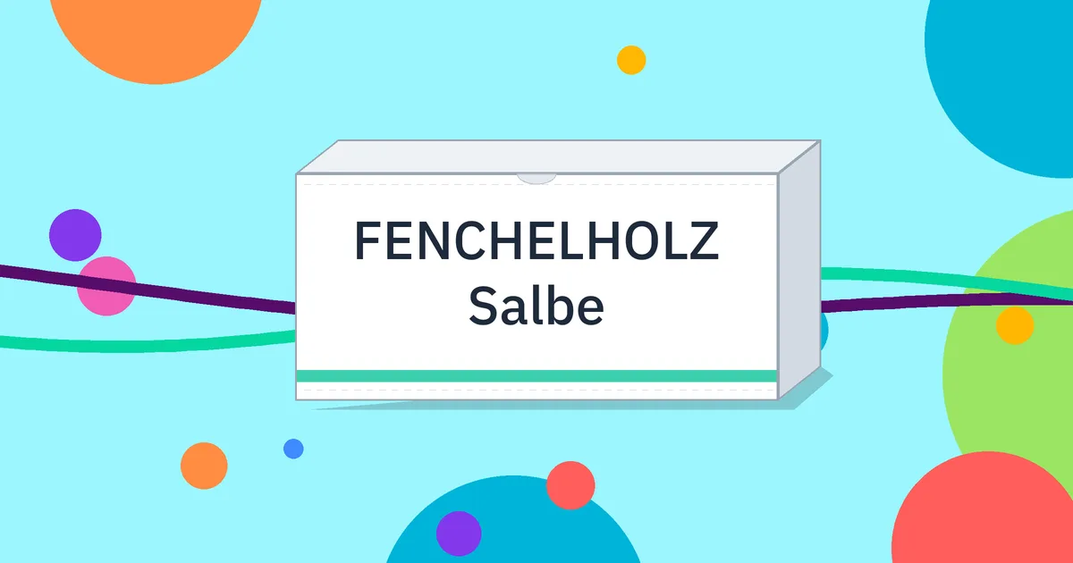 Symbolbild: Packung mit der Aufschrift FENCHELHOLZ Salbe (PZN 19338813) – Verfügbarkeit und Bezug in Apotheken in Frankfurt am Main