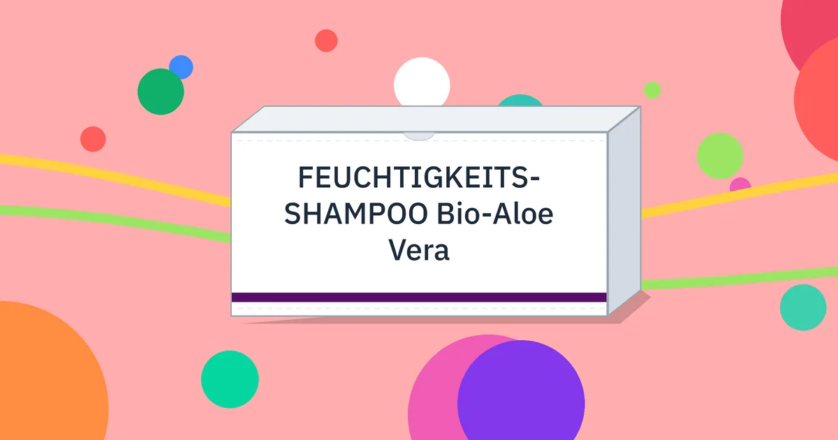 Symbolbild: Packung mit der Aufschrift FEUCHTIGKEITS-SHAMPOO Bio-Aloe Vera (PZN 10391496) – Verfügbarkeit und Bezug in Apotheken in Frankfurt am Main