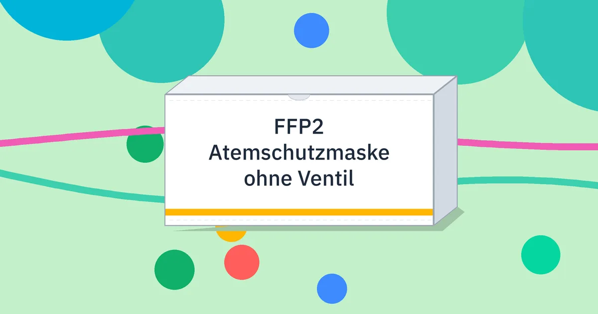 Symbolbild: Packung mit der Aufschrift FFP2 Atemschutzmaske ohne Ventil (PZN 16728838) – Verfügbarkeit und Bezug in Apotheken in Frankfurt am Main