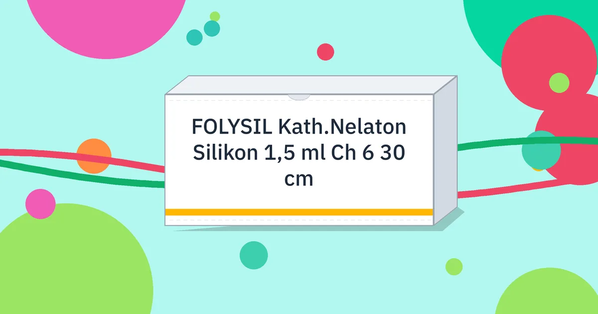 Symbolbild: Packung mit der Aufschrift FOLYSIL Kath.Nelaton Silikon 1,5 ml Ch 6 30 cm (PZN 18188441) – Verfügbarkeit und Bezug in Apotheken in Frankfurt am Main