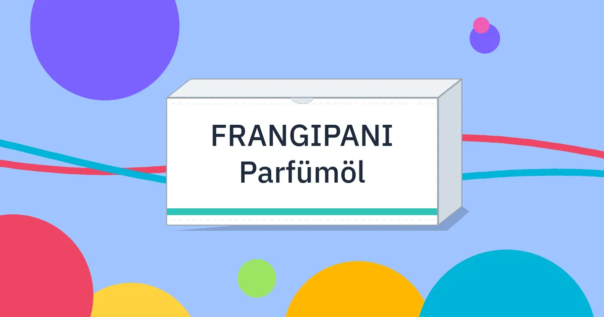 Symbolbild: Packung mit der Aufschrift FRANGIPANI Parfümöl (PZN 01993090) – Verfügbarkeit und Bezug in Apotheken in Frankfurt am Main