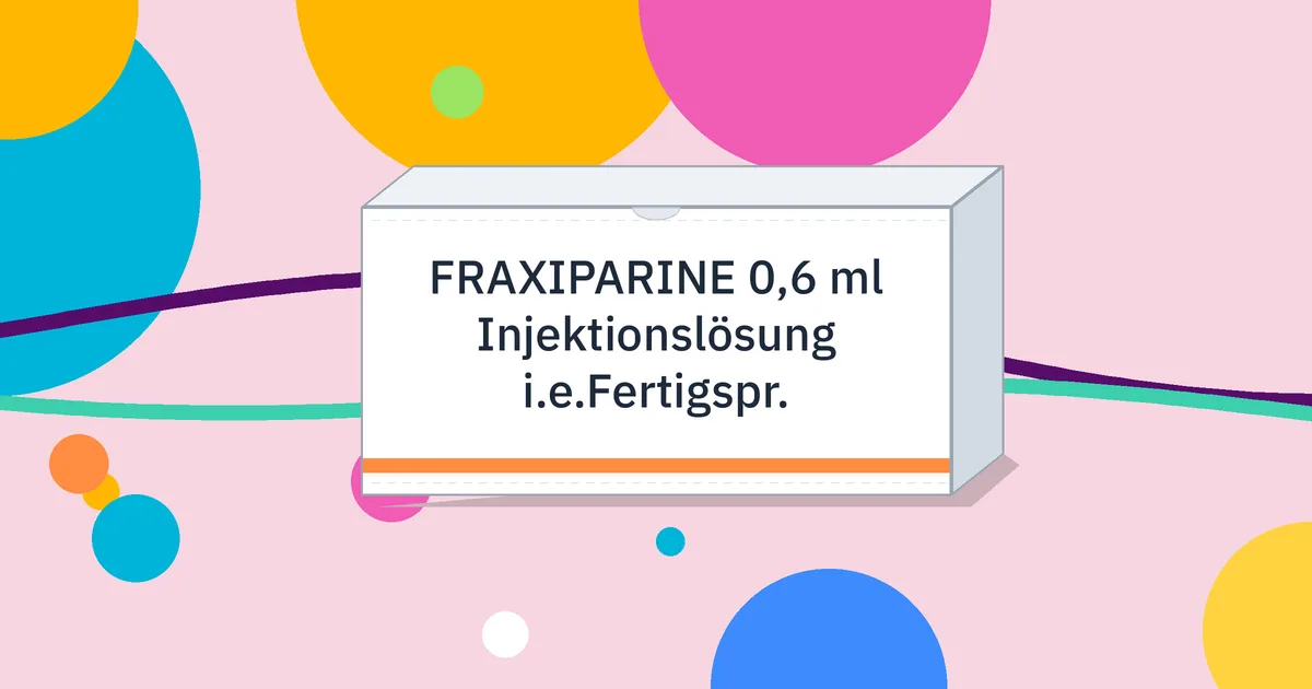 Symbolbild: Packung mit der Aufschrift FRAXIPARINE 0,6 ml Injektionslösung i.e.Fertigspr. (PZN 11068283) – Verfügbarkeit und Bezug in Apotheken in Frankfurt am Main
