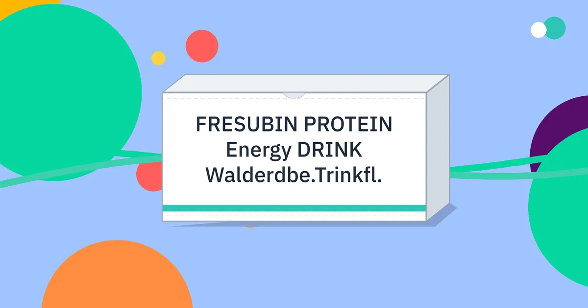 Symbolbild: Packung mit der Aufschrift FRESUBIN PROTEIN Energy DRINK Walderdbe.Trinkfl. (PZN 02912202) – Verfügbarkeit und Bezug in Apotheken in Frankfurt am Main