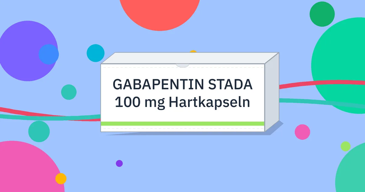 Symbolbild: Packung mit der Aufschrift GABAPENTIN STADA 100 mg Hartkapseln (PZN 03074714) – Verfügbarkeit und Bezug in Apotheken in Frankfurt am Main