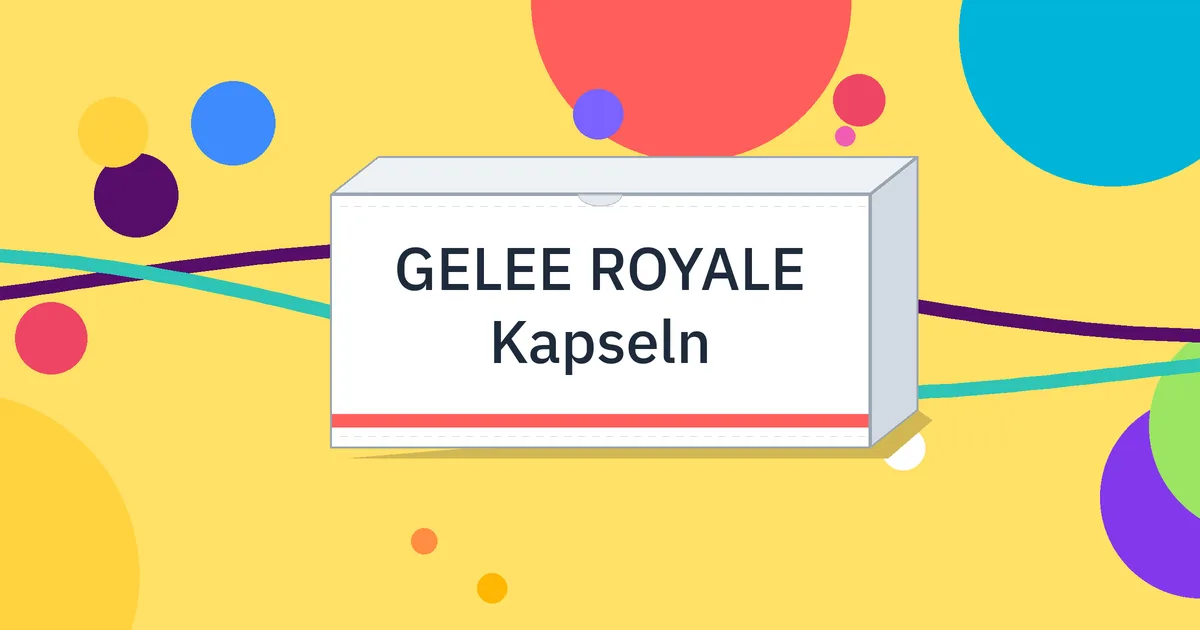 Symbolbild: Packung mit der Aufschrift GELEE ROYALE Kapseln (PZN 04926102) – Verfügbarkeit und Bezug in Apotheken in Frankfurt am Main