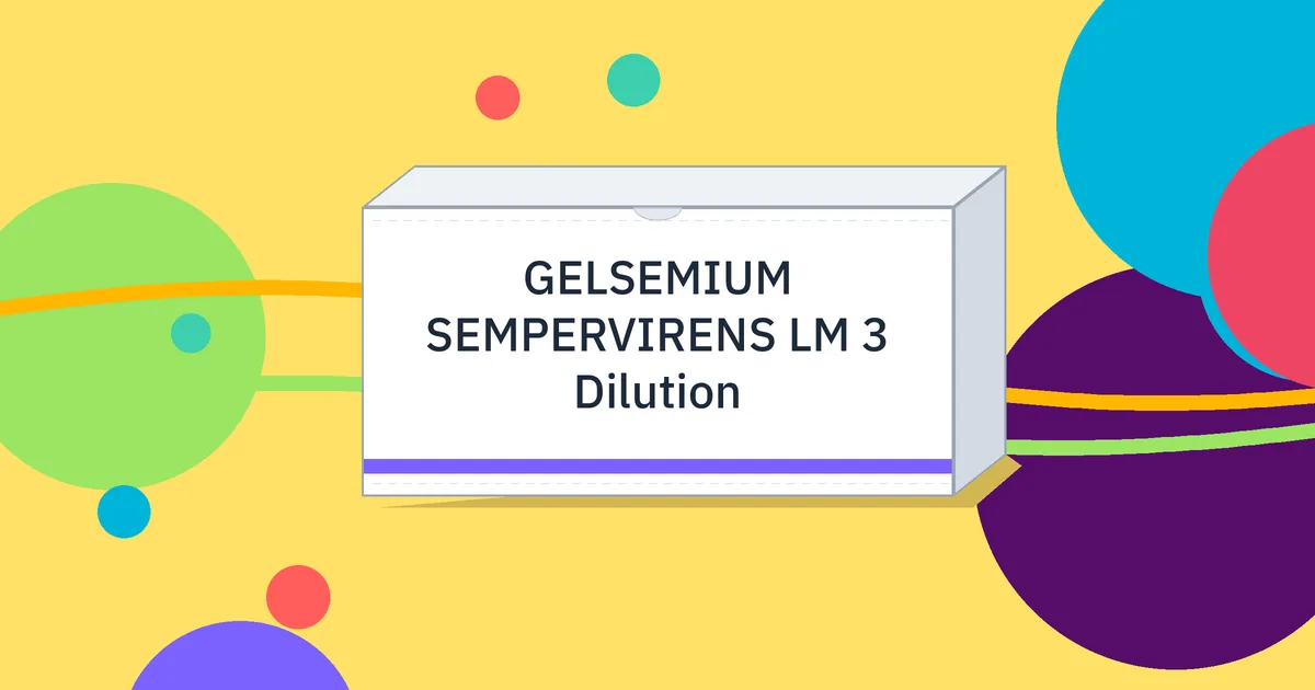 Symbolbild: Packung mit der Aufschrift GELSEMIUM SEMPERVIRENS LM 3 Dilution (PZN 12875643) – Verfügbarkeit und Bezug in Apotheken in Frankfurt am Main