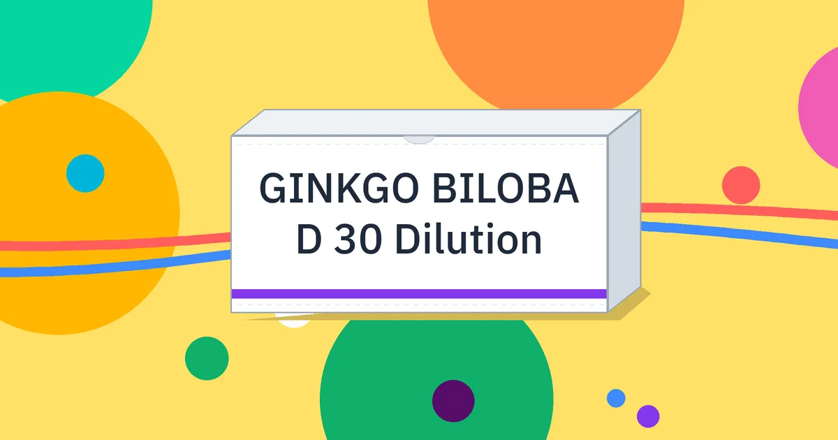 Symbolbild: Packung mit der Aufschrift GINKGO BILOBA D 30 Dilution (PZN 16695205) – Verfügbarkeit und Bezug in Apotheken in Frankfurt am Main
