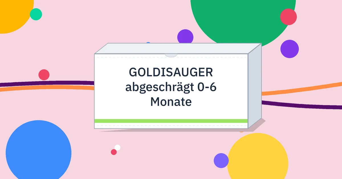 Symbolbild: Packung mit der Aufschrift GOLDISAUGER abgeschrägt 0-6 Monate (PZN 06441308) – Verfügbarkeit und Bezug in Apotheken in Frankfurt am Main