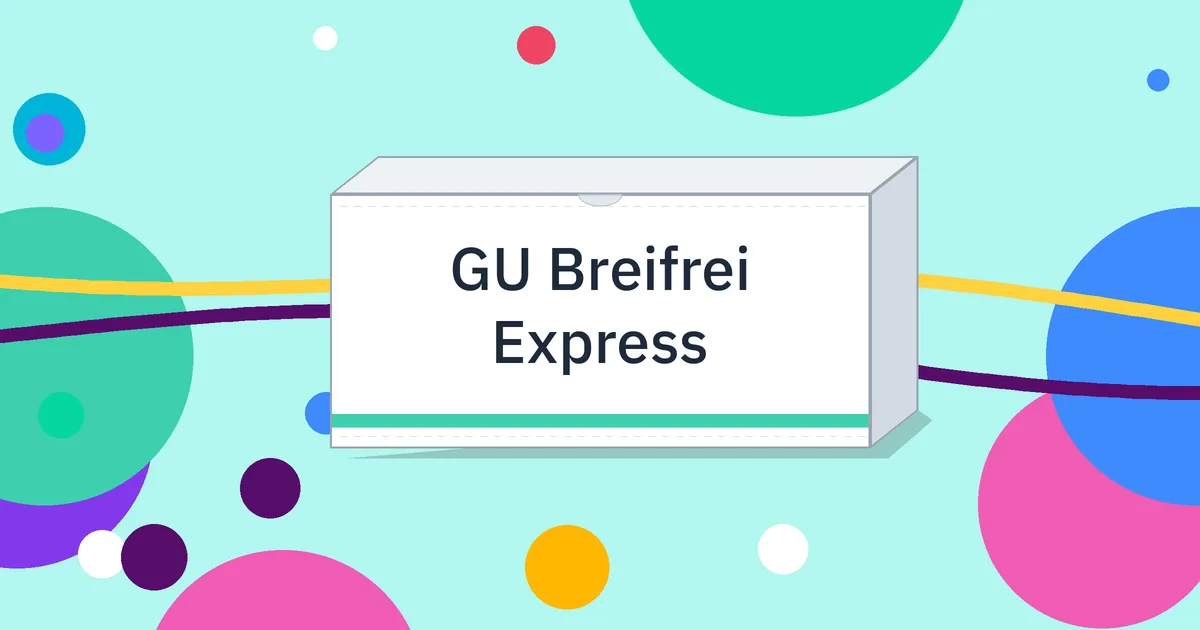 Symbolbild: Packung mit der Aufschrift GU Breifrei Express (PZN 18909343) – Verfügbarkeit und Bezug in Apotheken in Frankfurt am Main