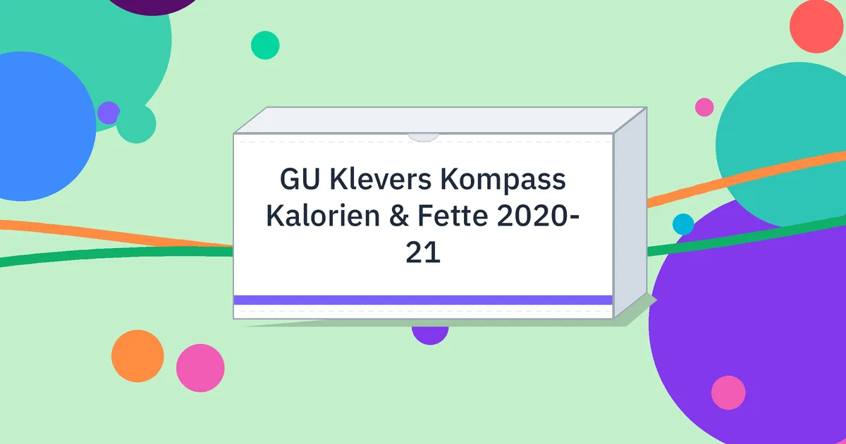 Symbolbild: Packung mit der Aufschrift GU Klevers Kompass Kalorien & Fette 2020-21 (PZN 16653595) – Verfügbarkeit und Bezug in Apotheken in Frankfurt am Main