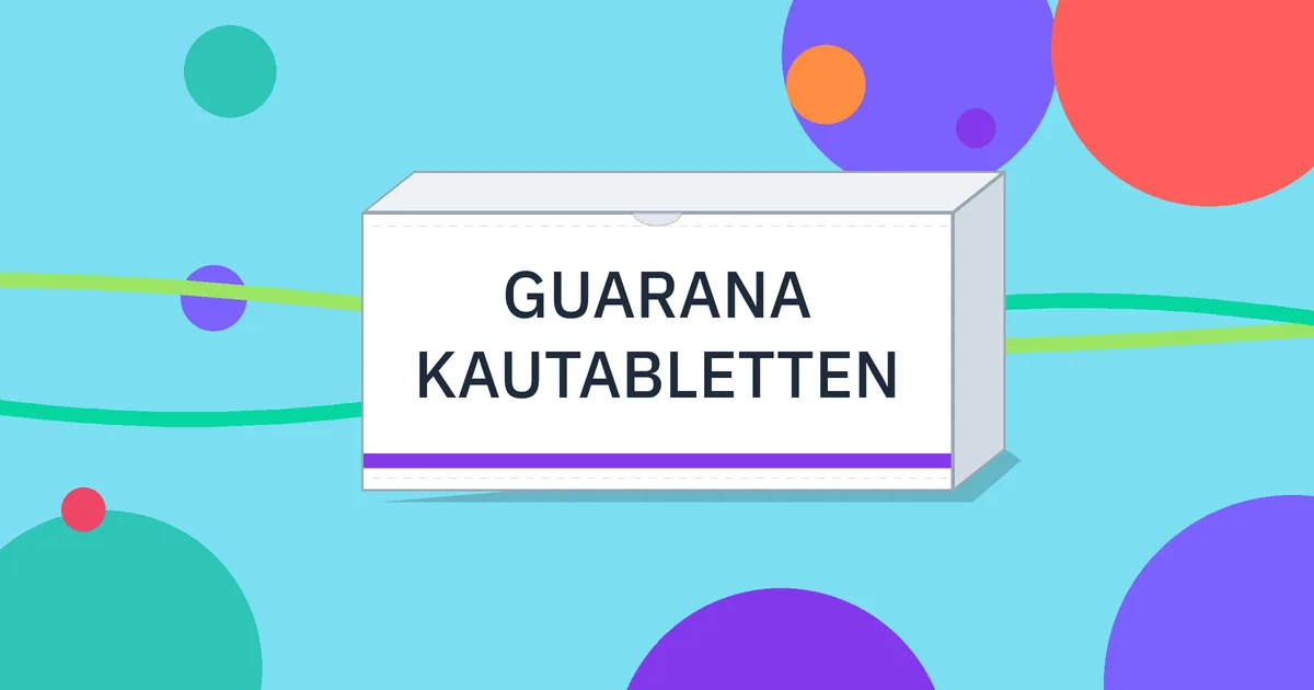 Symbolbild: Packung mit der Aufschrift GUARANA KAUTABLETTEN (PZN 04925752) – Verfügbarkeit und Bezug in Apotheken in Frankfurt am Main