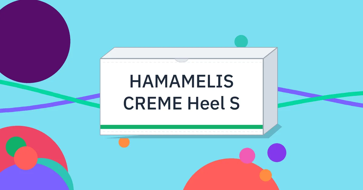 Symbolbild: Packung mit der Aufschrift HAMAMELIS CREME Heel S (PZN 09098319) – Verfügbarkeit und Bezug in Apotheken in Frankfurt am Main