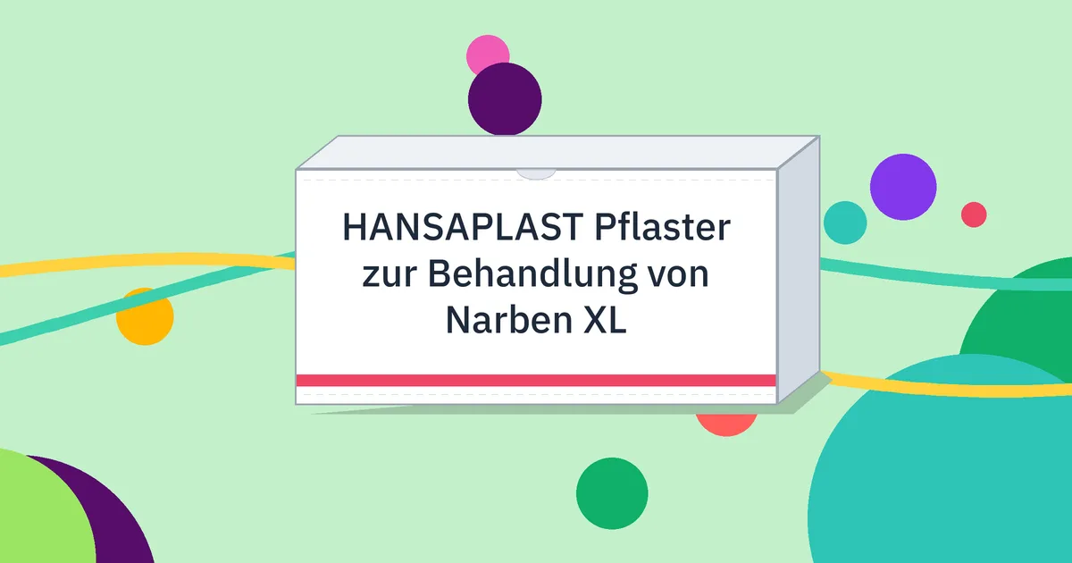 Symbolbild: Packung mit der Aufschrift HANSAPLAST Pflaster zur Behandlung von Narben XL (PZN 15816871) – Verfügbarkeit und Bezug in Apotheken in Frankfurt am Main