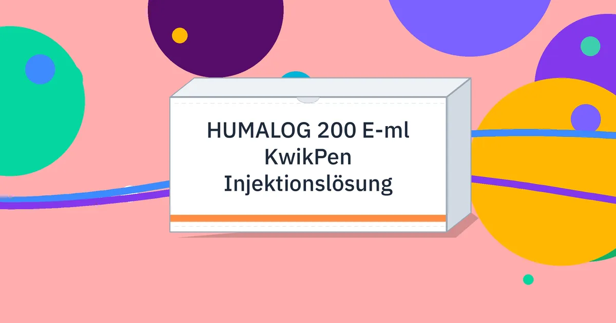 Symbolbild: Packung mit der Aufschrift HUMALOG 200 E-ml KwikPen Injektionslösung (PZN 10820106) – Verfügbarkeit und Bezug in Apotheken in Frankfurt am Main