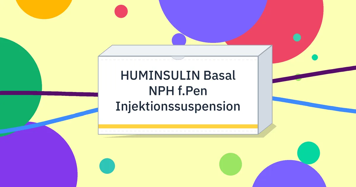 Symbolbild: Packung mit der Aufschrift HUMINSULIN Basal NPH f.Pen Injektionssuspension (PZN 07273652) – Verfügbarkeit und Bezug in Apotheken in Frankfurt am Main