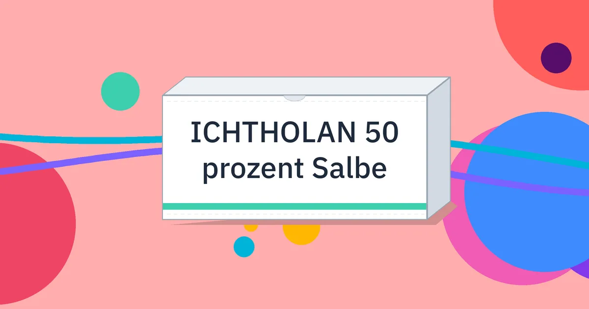 Symbolbild: Packung mit der Aufschrift ICHTHOLAN 50 prozent Salbe (PZN 17845227) – Verfügbarkeit und Bezug in Apotheken in Frankfurt am Main