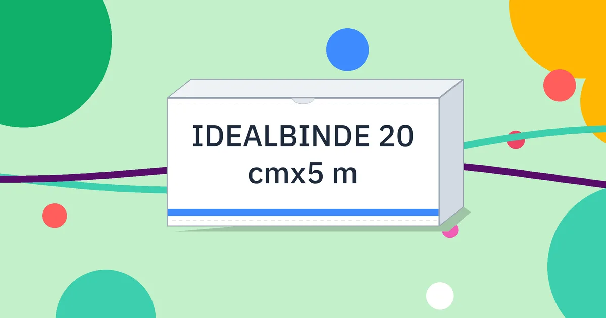 Symbolbild: Packung mit der Aufschrift IDEALBINDE 20 cmx5 m (PZN 07095908) – Verfügbarkeit und Bezug in Apotheken in Frankfurt am Main